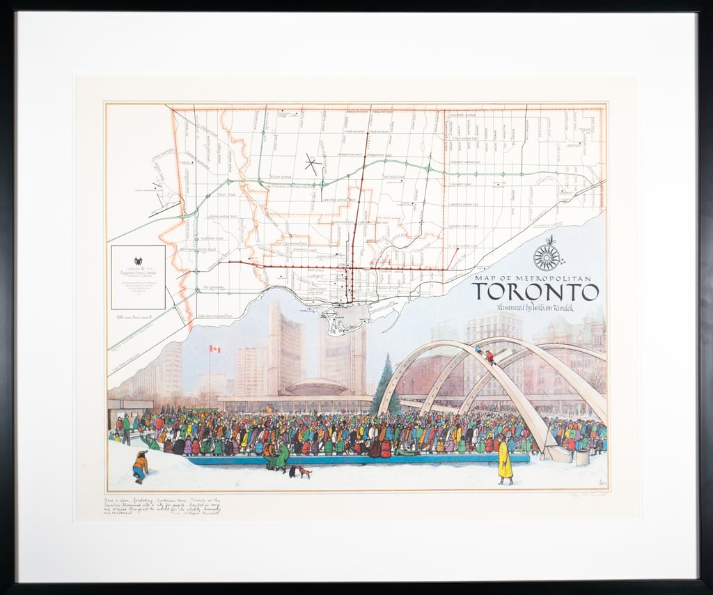 Map Of Toronto by William Kurelek | Mayberry Fine Art