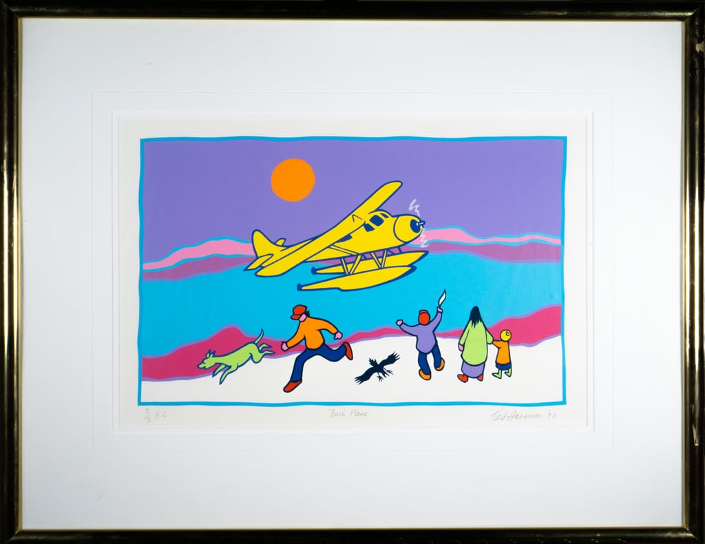 Bush Plane by Ted Harrison | Mayberry Fine Art