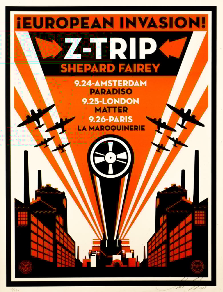 EUROPEAN INVASION Z TRIP by Shepard Fairey | Mayberry Fine Art