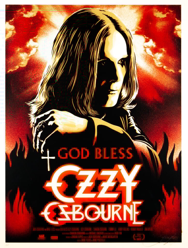 God Bless Ozzy Osbourne by Shepard Fairey | Mayberry Fine Art