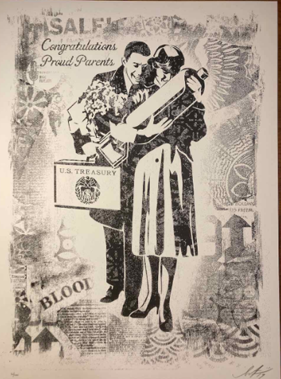 Damaged Stencil Series by Shepard Fairey | Mayberry Fine Art