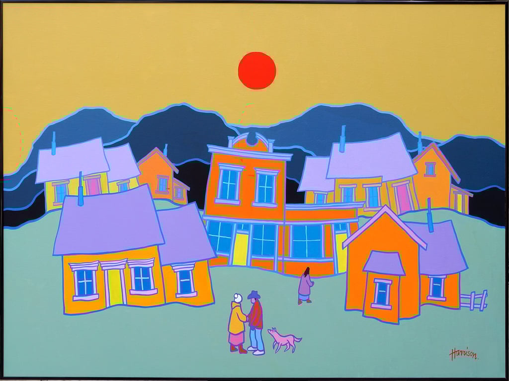 Village Greeting by Ted Harrison | Mayberry Fine Art