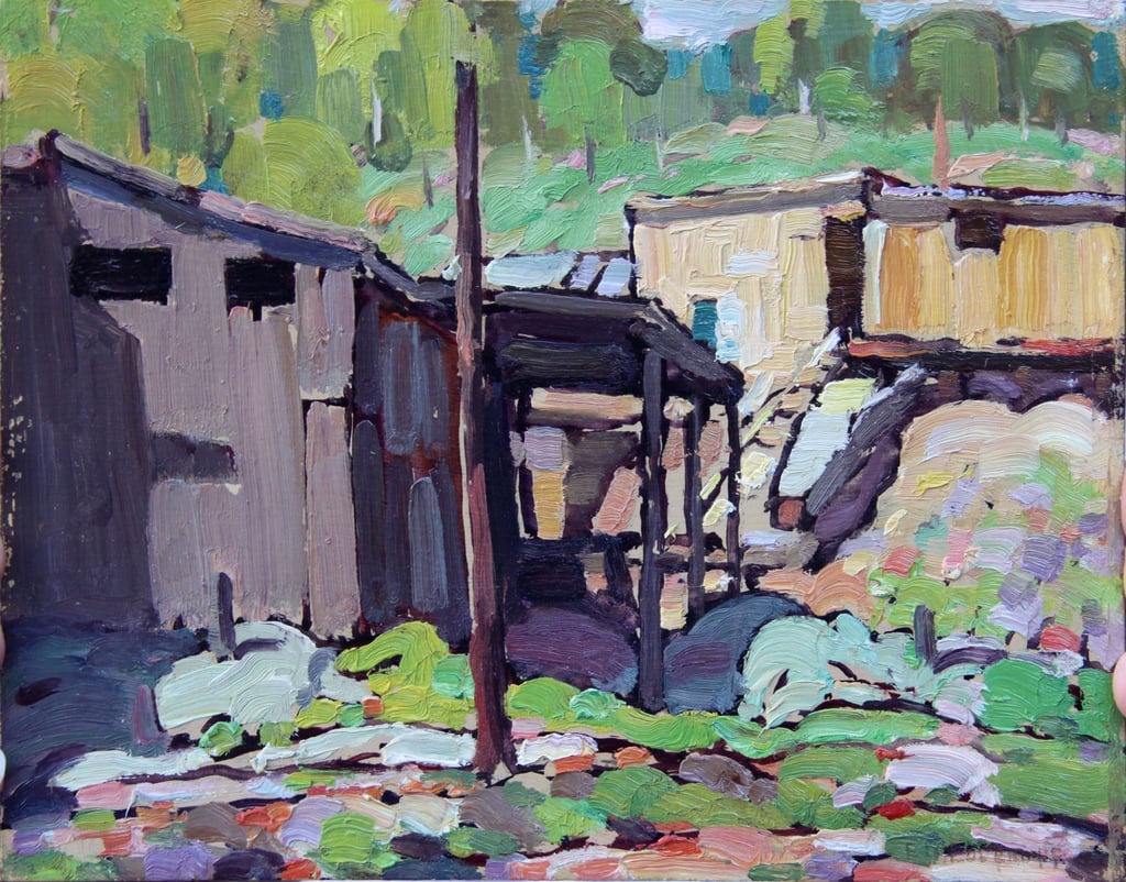 Winter Landscape by Frederick Nicholas Loveroff | Mayberry Fine Art