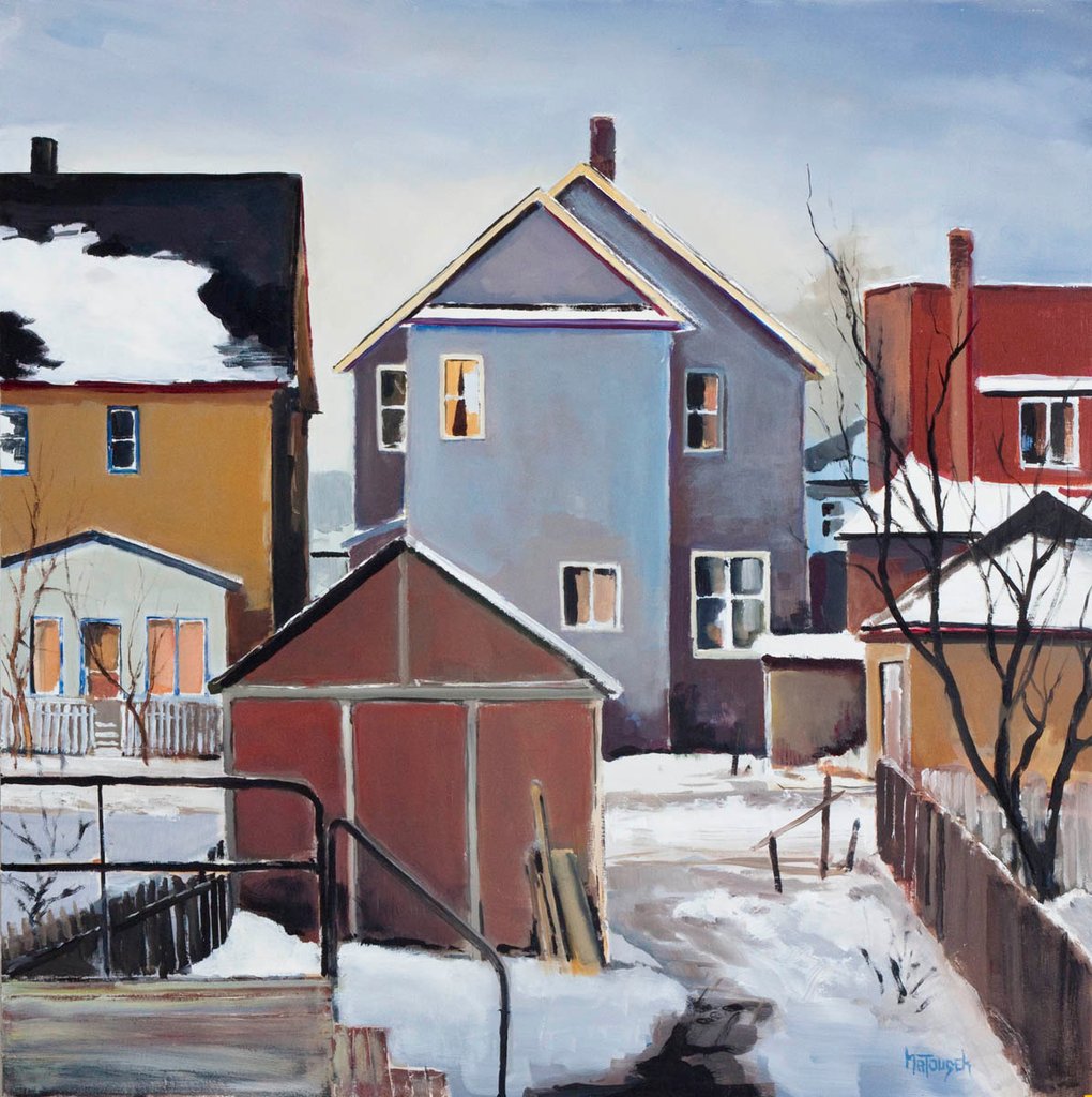 Colourful Neighbourhood by Vojtech Matousek | Mayberry Fine Art