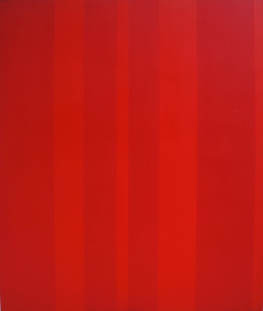 Espace rouge by Guido Molinari | Mayberry Fine Art