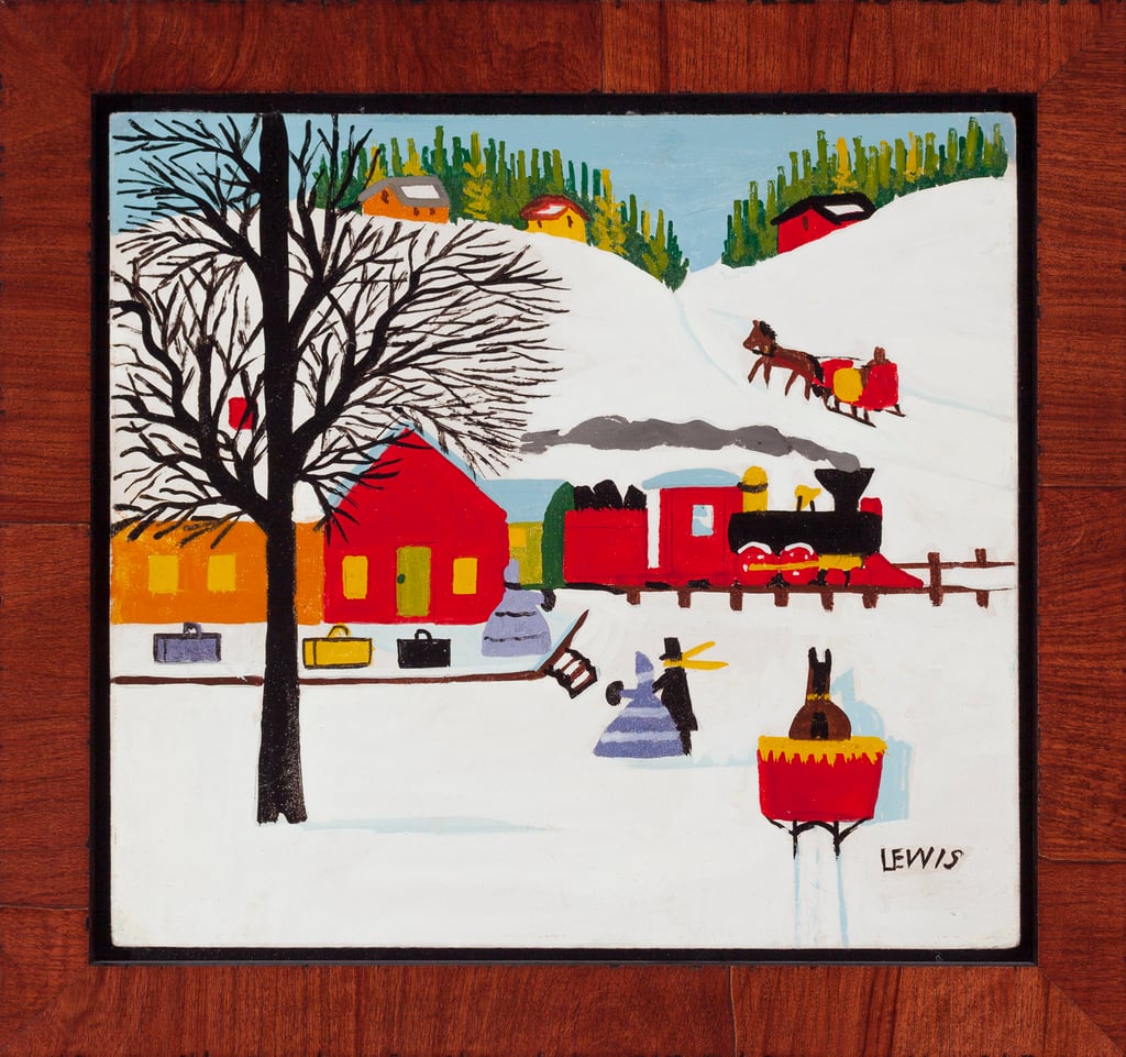 Train Station in Winter by Maud Lewis | Mayberry Fine Art