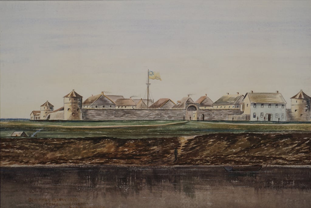 Old Fort Garry (Dedicated 1889) by Ernest J. Hutchins | Mayberry Fine Art
