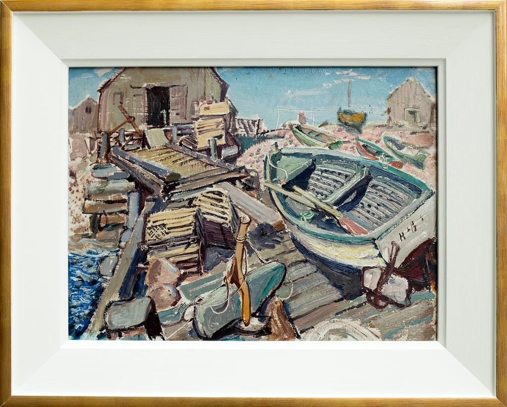 Neil’s Harbour, Cape Breton Island by Arthur Lismer | Mayberry Fine Art