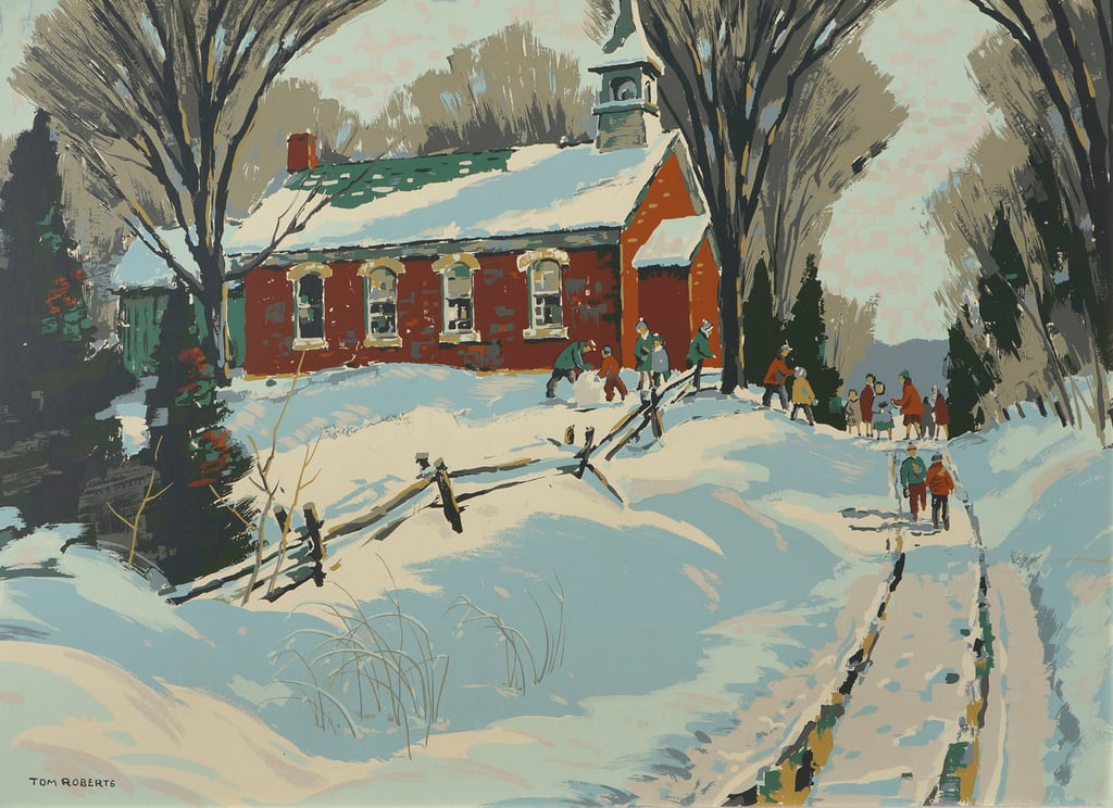 Red School House by Tom Roberts | Mayberry Fine Art
