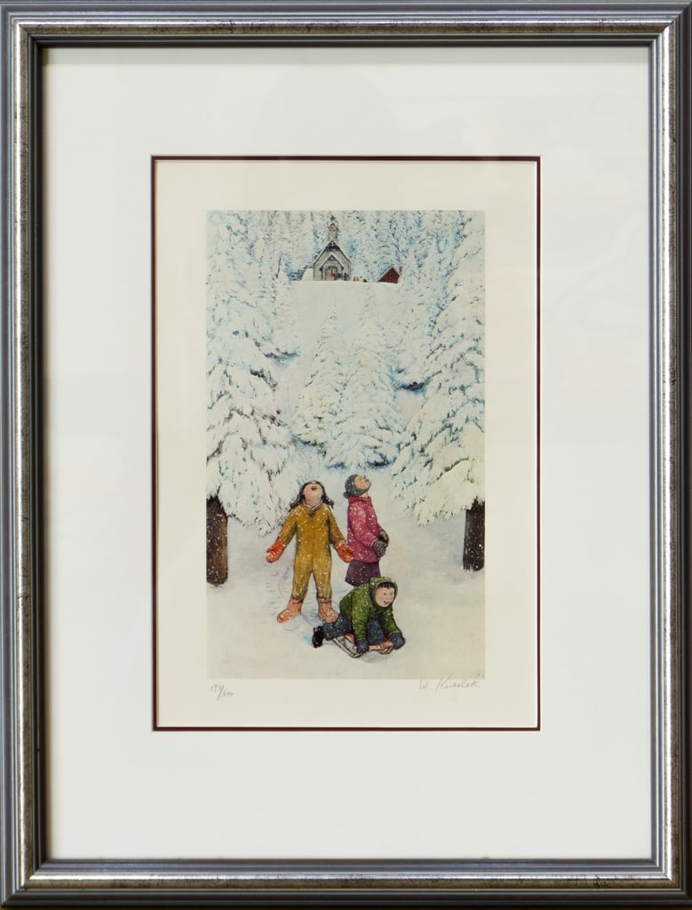 Catching Snowflakes by William Kurelek | Mayberry Fine Art