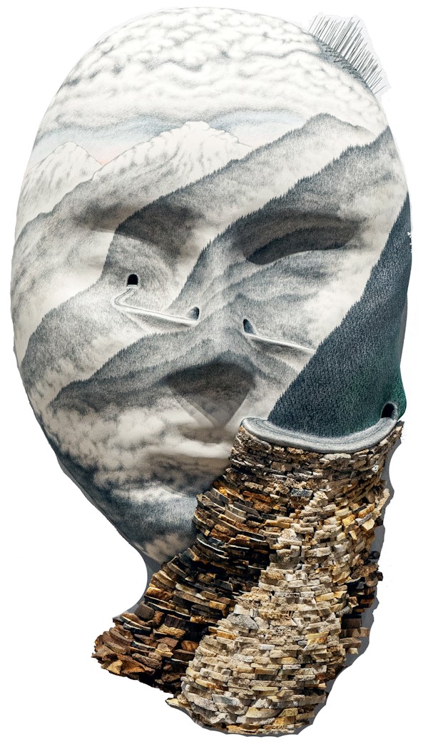 High Mountain Pass Mask by Don Proch | Mayberry Fine Art