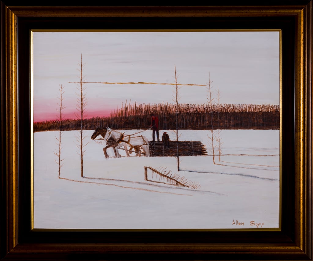 Taking Firewood Home by Allen Sapp | Mayberry Fine Art