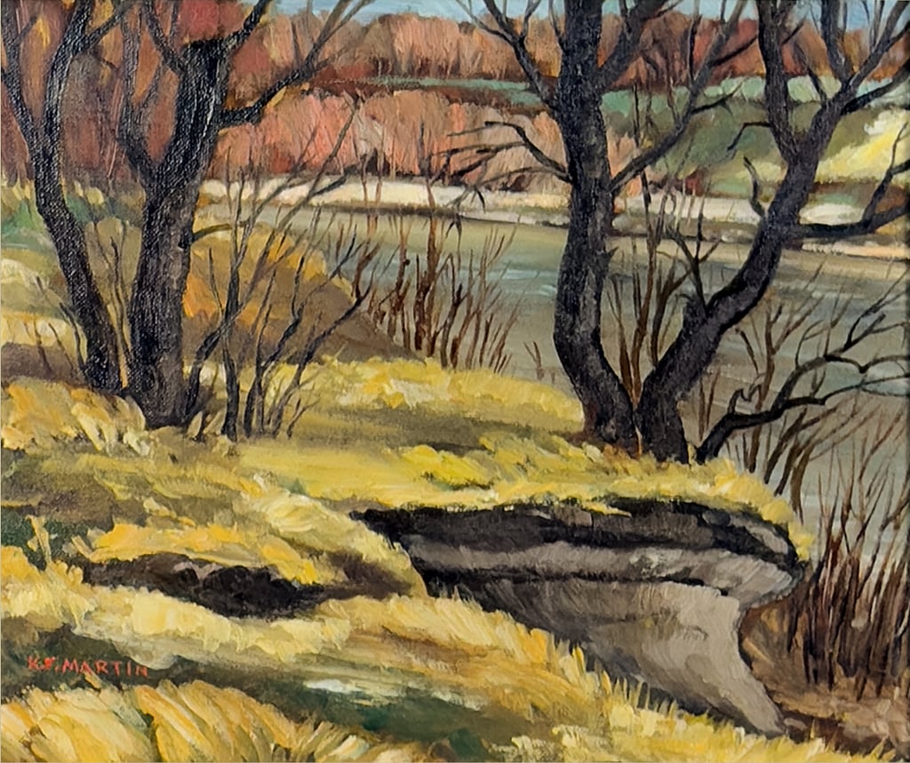 Untitled (River Bank) by Kenneth Martin | Mayberry Fine Art