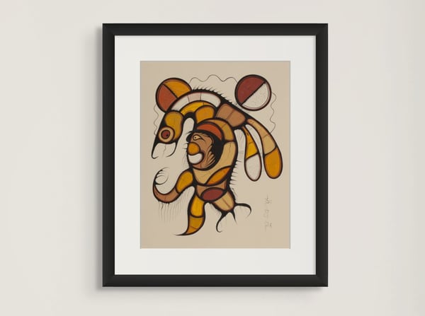 Man Changing Into Thunderbird by Josh Kakegamic | Mayberry Fine Art