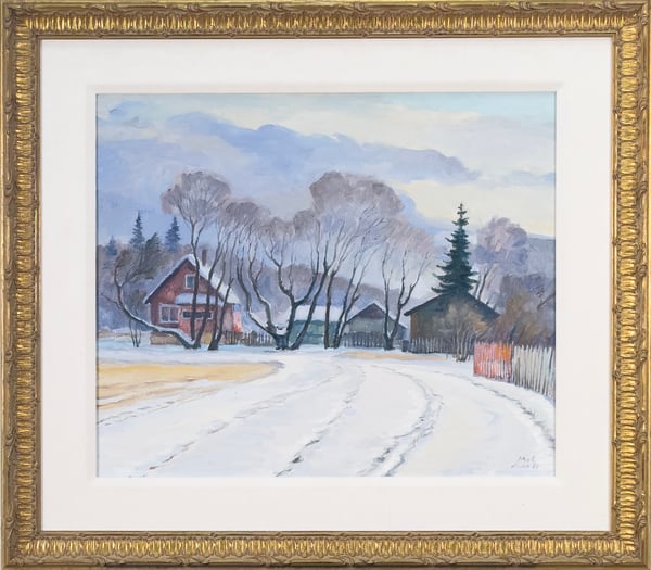 Farm at Pineridge, Manitoba by Leo Mol | Mayberry Fine Art