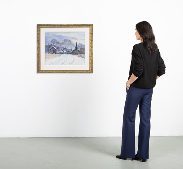 Farm at Pineridge, Manitoba by Leo Mol | Mayberry Fine Art